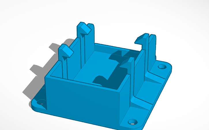 3D design 9V battery holder - Tinkercad