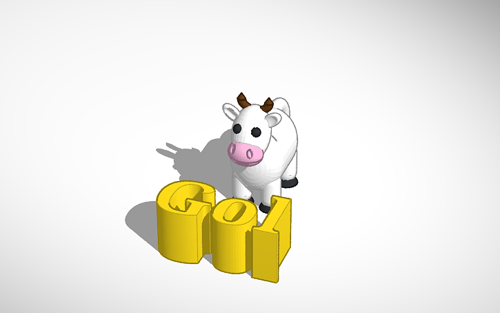 3D design Gol The Cow | Tinkercad