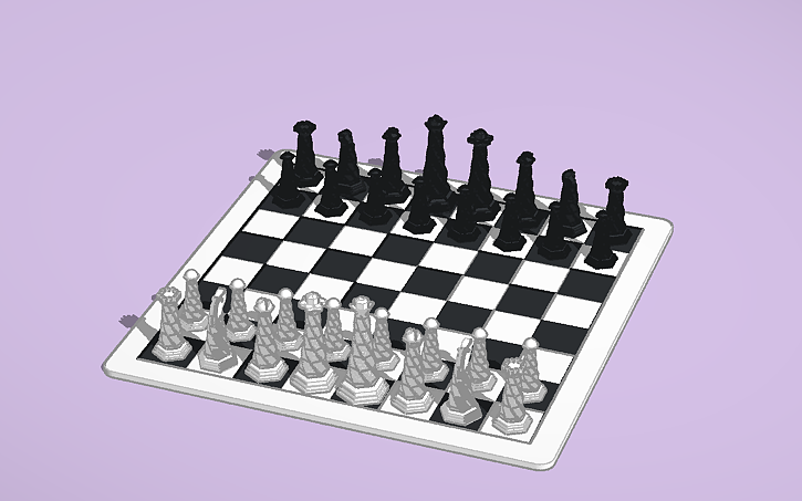 3D design Design Challenge: Stairwell Chess Set - Tinkercad
