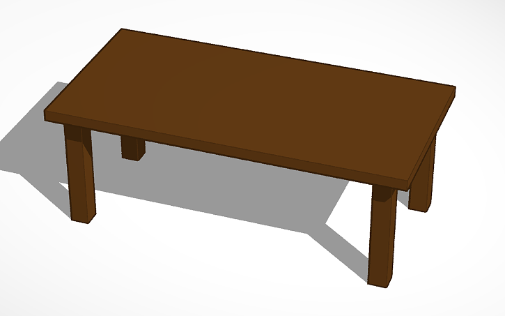 3D design table - Tinkercad