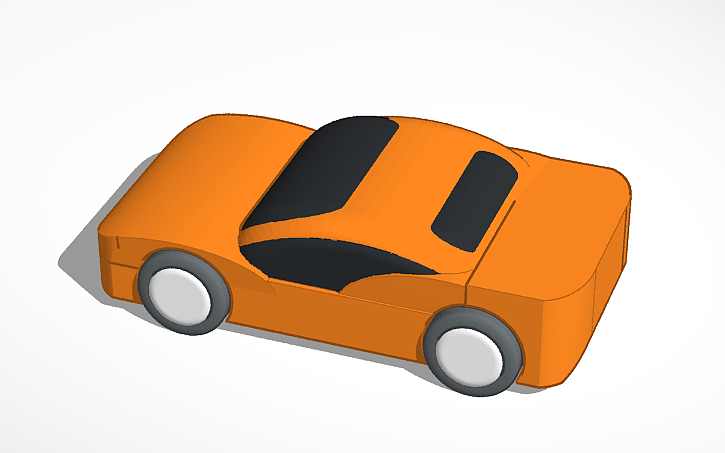 3D design carro en 3d - Tinkercad