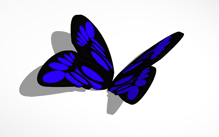 3D design Butterfly - Tinkercad