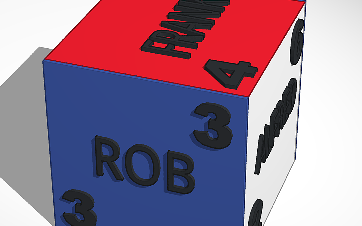 3D design Inquiry Cube Names - Tinkercad