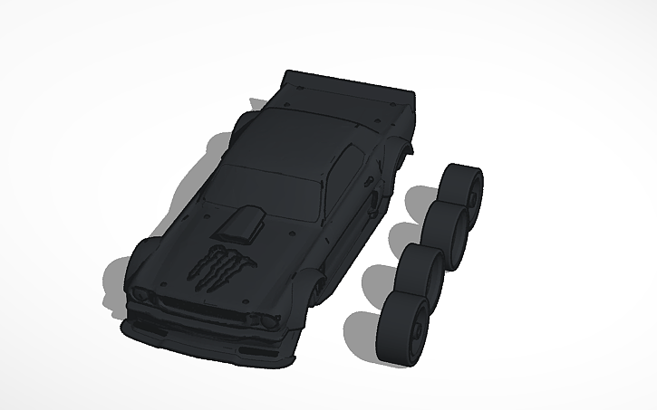 3D design Ford Mustang de ken block - Tinkercad