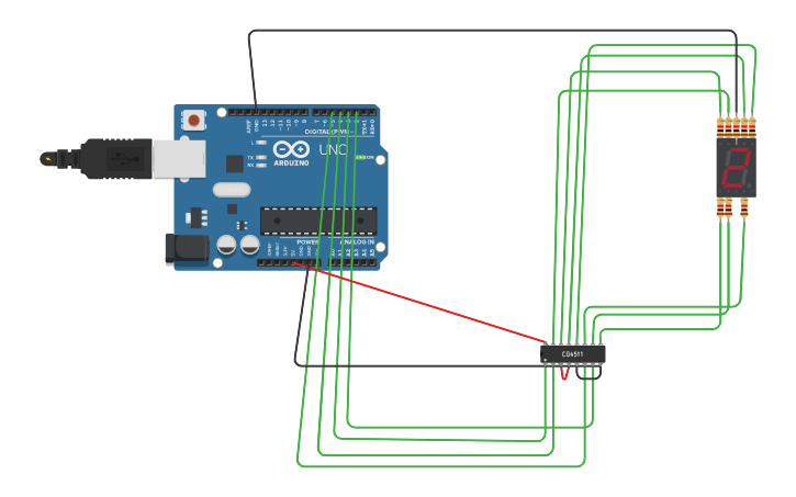 Circuit Design Bcd To 7 Segment 2 Tinkercad