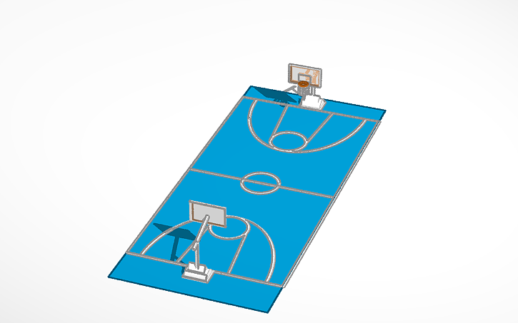 3D design Copy of Cancha Baloncesto - Tinkercad