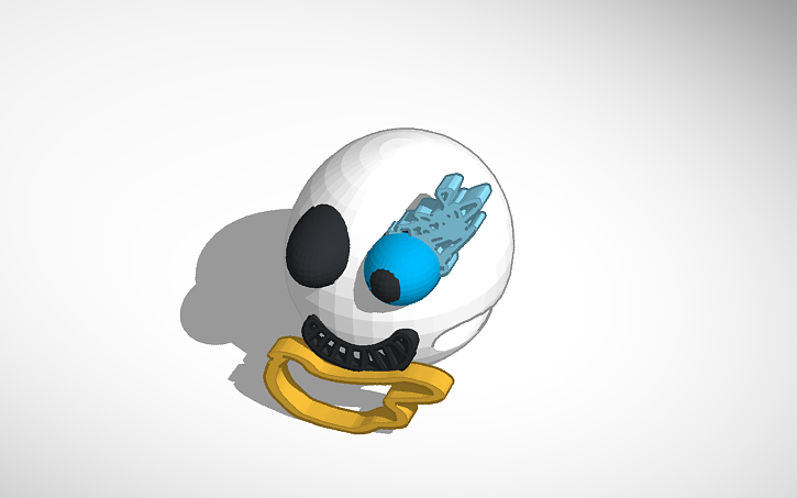 3D design Sans Thinking Emoji | Tinkercad