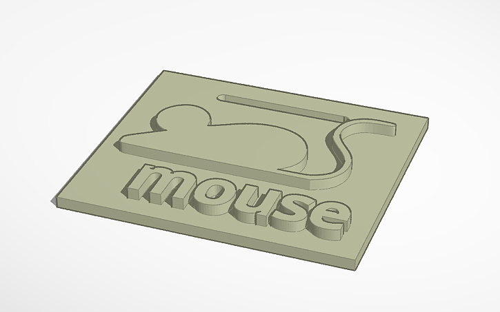 3D design mouse - Tinkercad