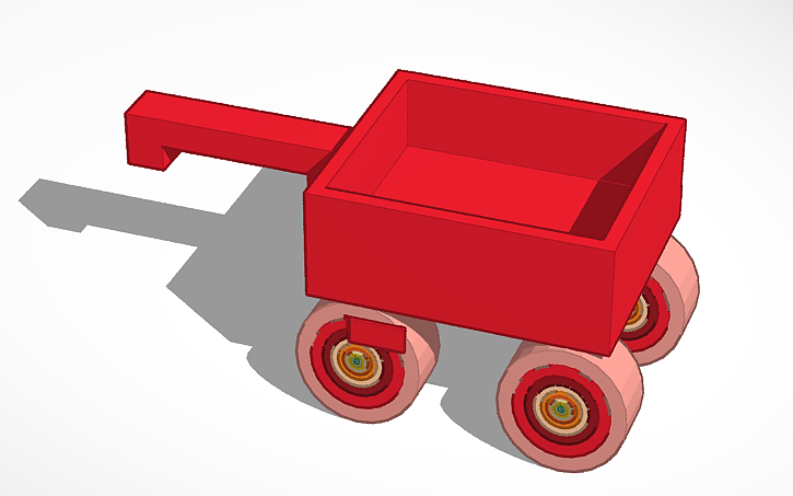 3D design car trailer (toy) | Tinkercad