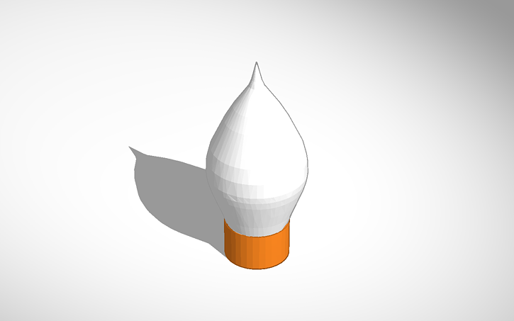 3D design Candle Flame - Large | Tinkercad