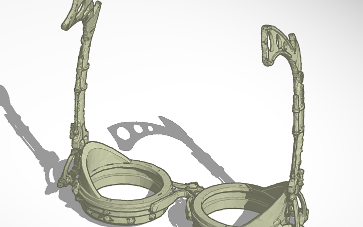 3D design Steampunk goggles - Tinkercad