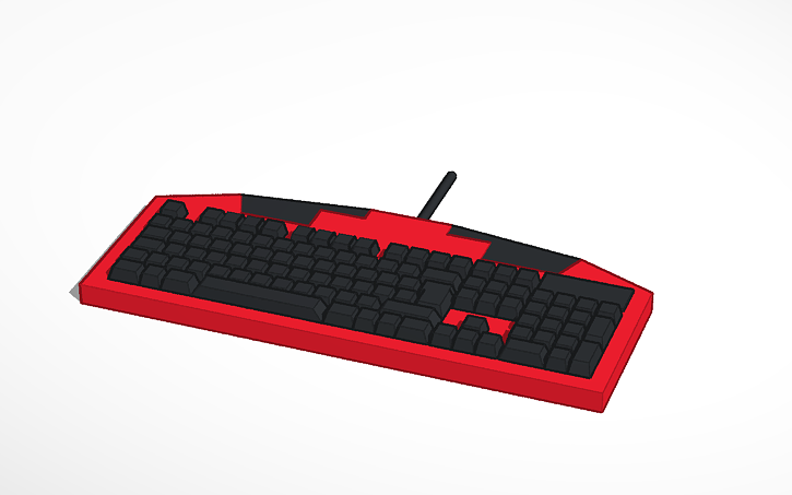 3D design Keyboard Gaming - Tinkercad