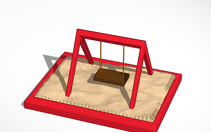 3D design columpio - Tinkercad