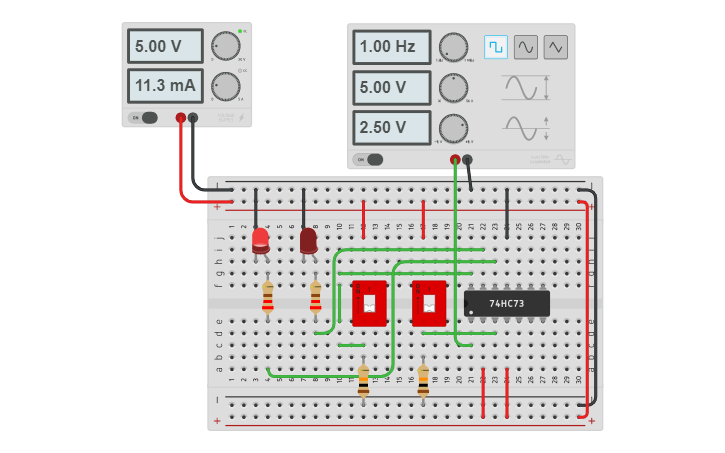 Circuit Design Jk Ff Tinkercad