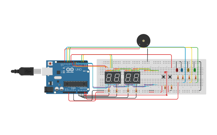 Circuit design Arduino #4B - Tinkercad