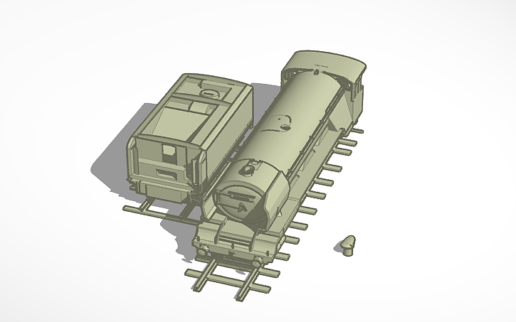 3D design train that creats steam | Tinkercad