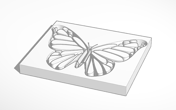 3D design BUTTERFLY - Tinkercad