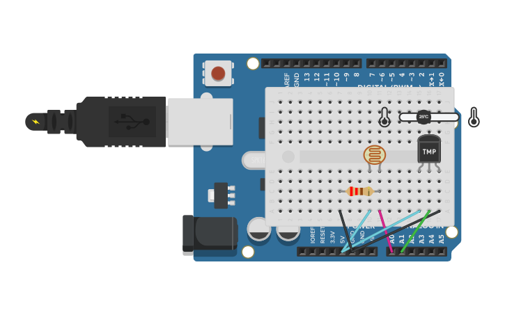Circuit design Data logger - Tinkercad