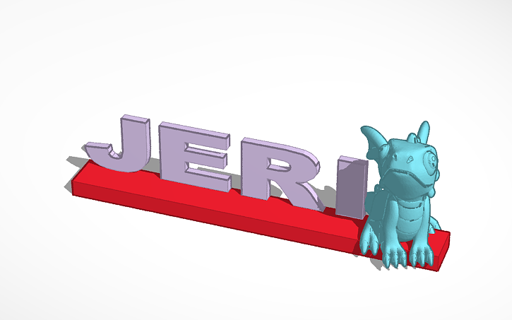 3D design Name plate | Tinkercad