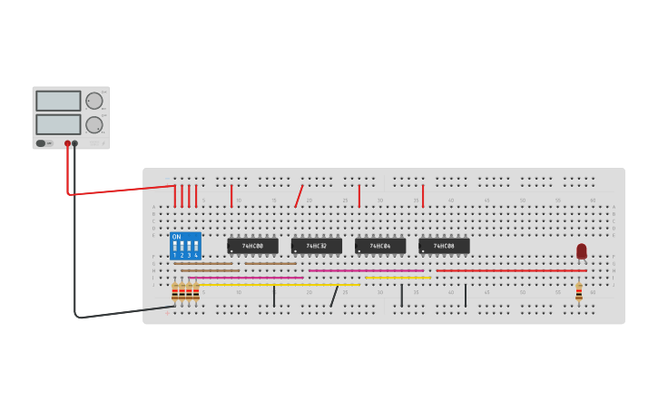 Circuit design CIRCUITO LOGICO - Tinkercad