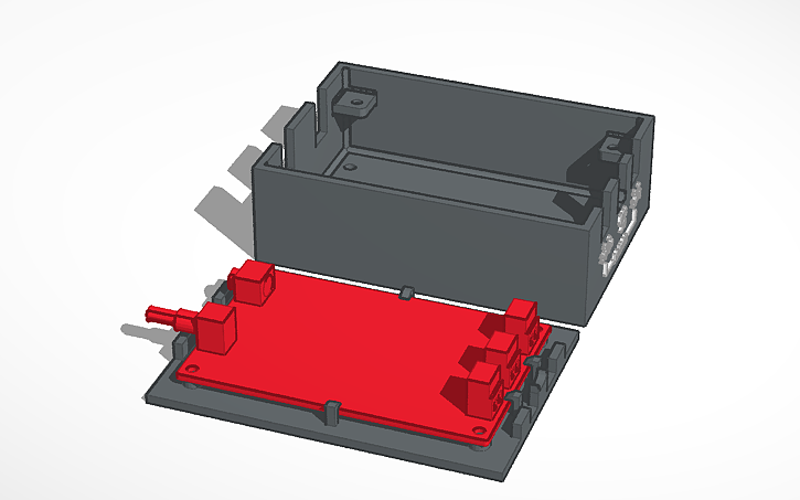 3d Design Audio Amplifier Case Circuit Tinkercad 