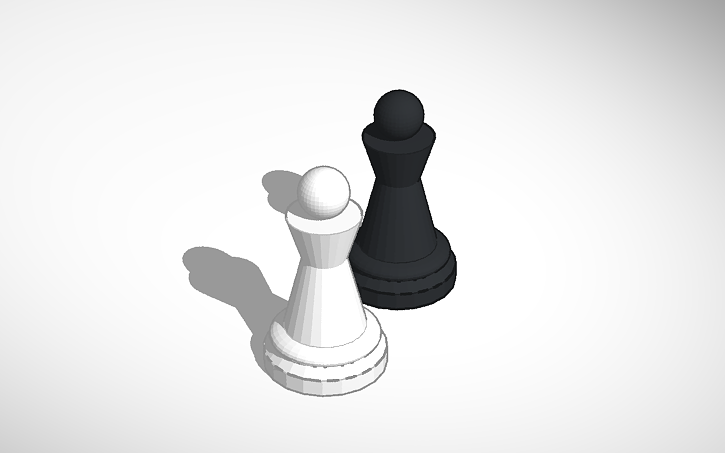 3D design Chess Pawn | Tinkercad