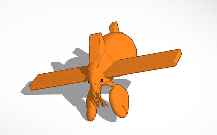 3D design a flying hermit crab | Tinkercad