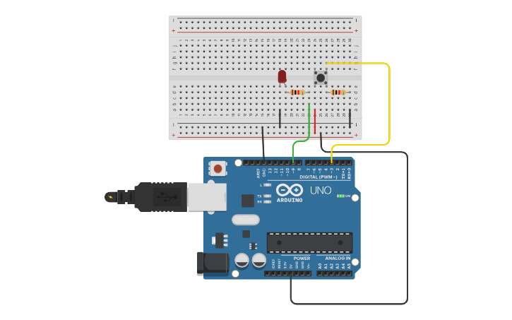 Circuit design ARDUINO INTERRUPT - Tinkercad Circuit design ARDUINO INTERRUPT - Tinkercad
