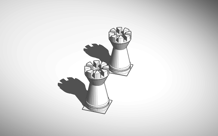 3D design Rook - Tinkercad