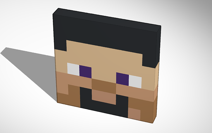 3D design Steve's Head - Tinkercad