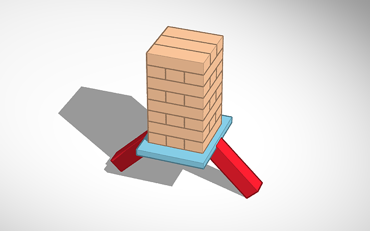 3D design Jenga Pass Challenge - Tinkercad