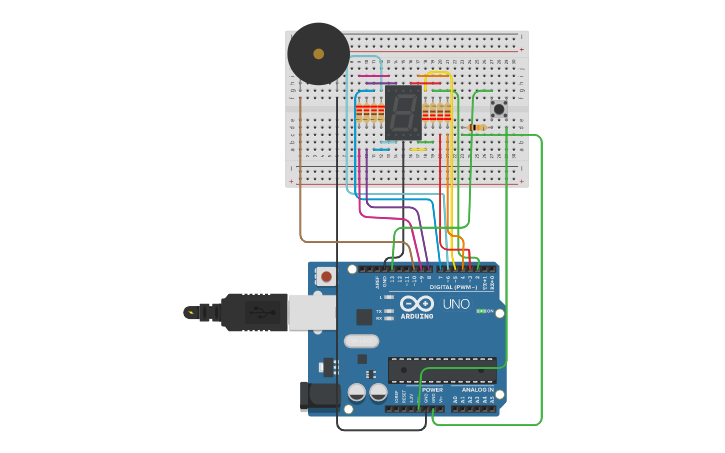 Circuit Design Тема 1 Задача 8 Tinkercad