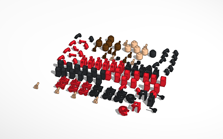 3D design lego mini figure knights wldd | Tinkercad