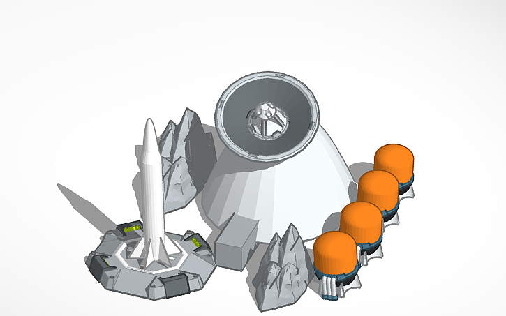 3D design Space base - Tinkercad