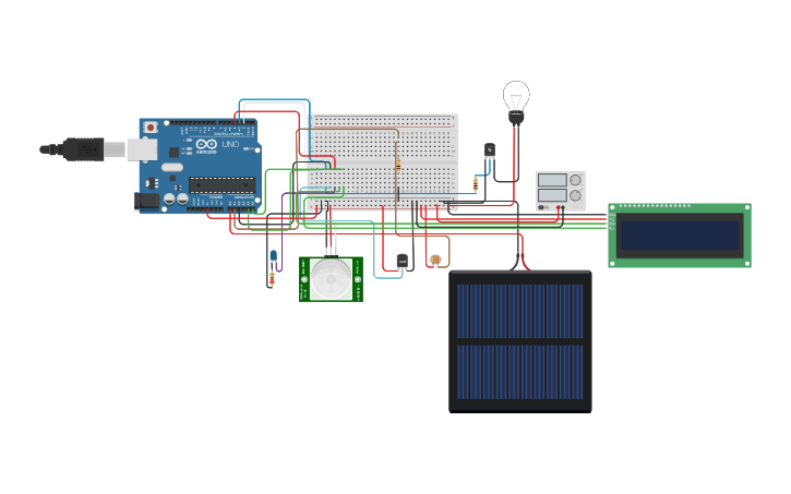 Circuit design SMART ROOM - Tinkercad