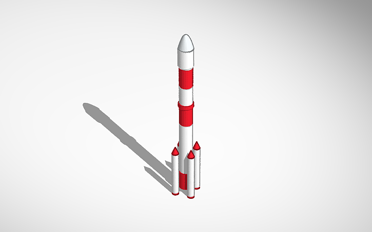 3D design PSLV Aditya L1 - Tinkercad