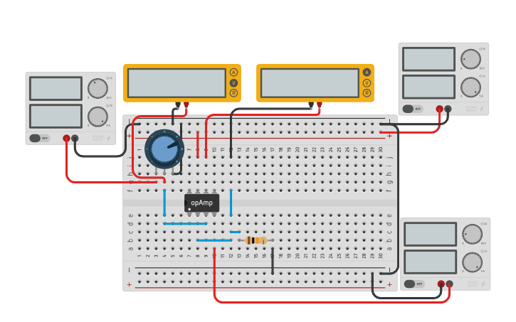 Circuit design Modul 7 Percobaan 2 - Tinkercad