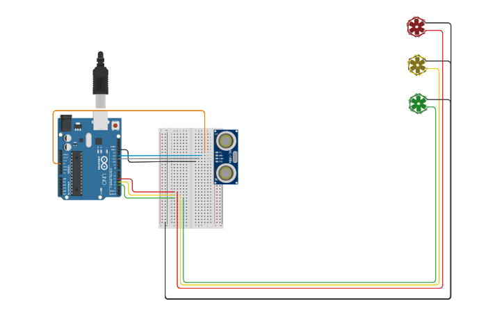 Circuit design Design Challenge 3 (Stoplight) - Tinkercad