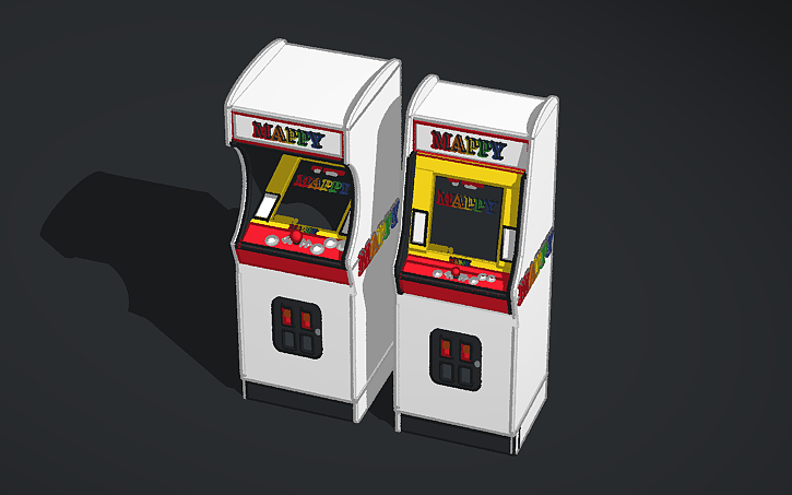 3D design custom mappy arcades - Tinkercad