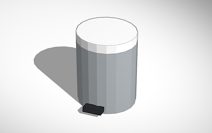 3D design papelera - Tinkercad