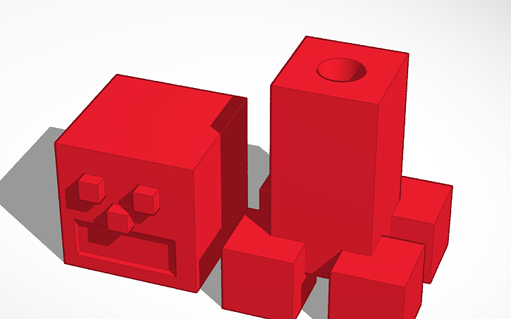 3D design MMiller Minecraft Bobblehead - Tinkercad