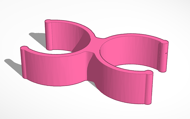 3D design Tube Holder-diameter 35 - Tinkercad