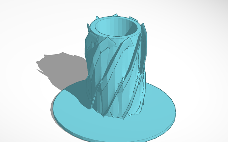 3D design vase 1 - Tinkercad
