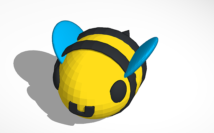 3D design 3D Cute Bee - Tinkercad