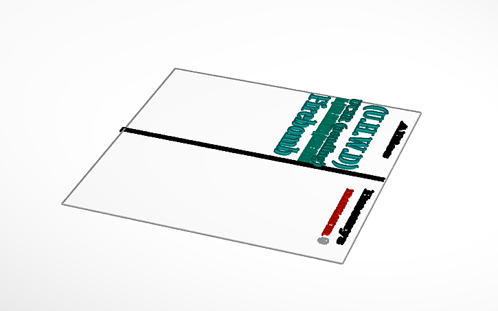 3D design allies List (allies+emenys list - Tinkercad