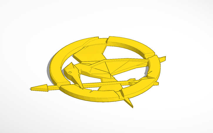 3D design Mockingjay Pin | Tinkercad