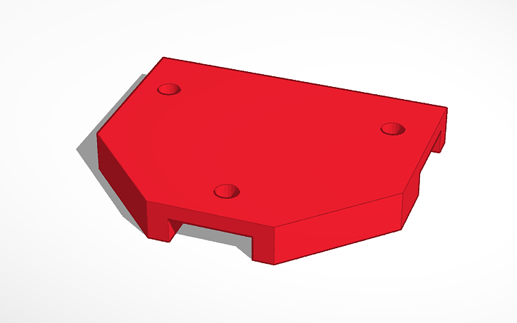 3D design 15mm square T clamp - Tinkercad
