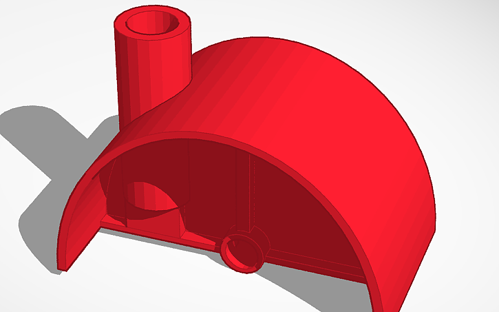 3D design Caster shell - Tinkercad