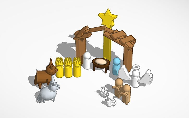 3D design Nativity Scene - Tinkercad