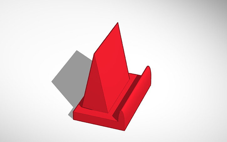 3D design Porte téléphone - Tinkercad